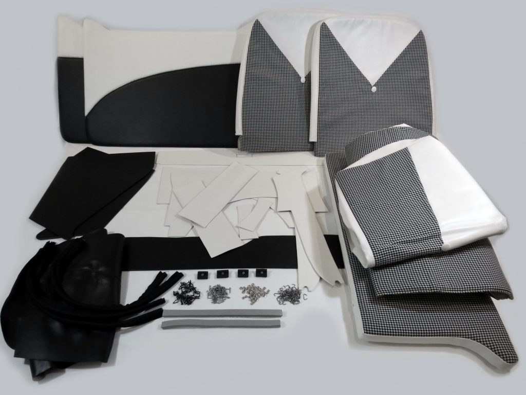 Interior kit: convertible – white upper/black lower (up to E-59047 ...